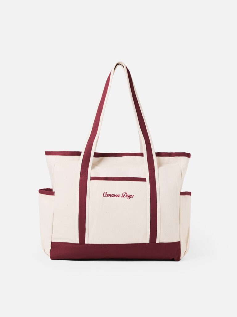 Carry All V1 Vintage Totebag Maroon Common Days – commondaysstudio.com
